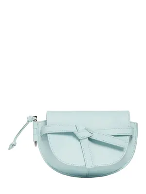 Loewe Loewe Knot-Detailed Mini Crossbody Bag Blue