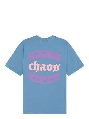 NIKBEN Chaos Tee In Baby Blue - Navy
