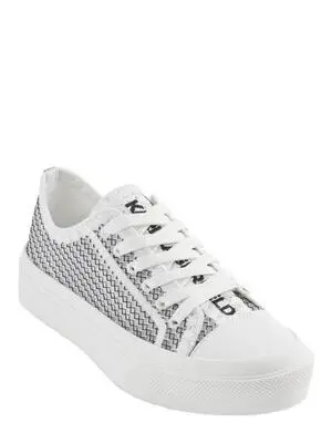 Karl Lagerfeld Paris Karl Lagerfeld Giddeon Low Top Sneakers - White/ Black