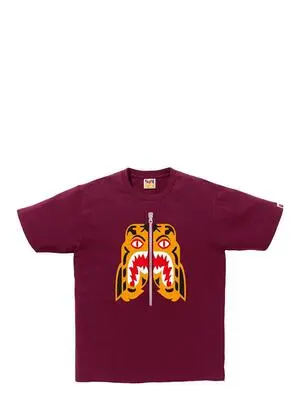 A BATHING APE Tiger Tee Shirt - Burgundy