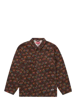 Supreme Denim Chore Coat - Flowers