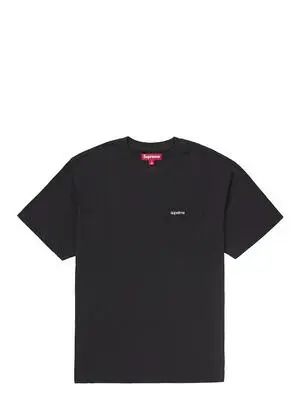 Supreme Short Sleeve Pocket Tee Shirt - Black