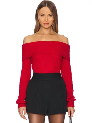 BOBI Off Shoulder Top - Red