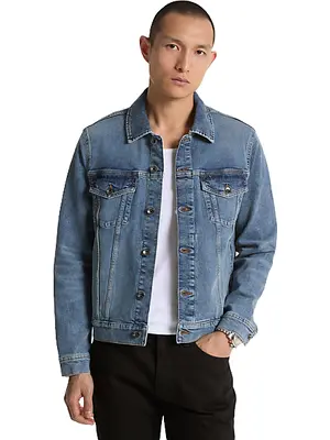Michael Kors Denim Trucker Jacket - Blue