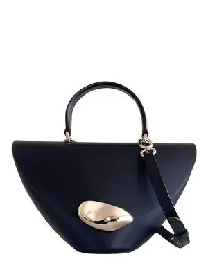 ESHA SONI Orb Leather Top Handle Bag - Black