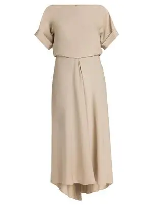 Giorgio Armani Giorgio Armani Triple Silk Georgette Gown Solid Medium Beige
