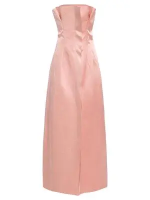 Philosophy Di Lorenzo Serafini Duchesse Satin Strapless Maxi Dress - Pink