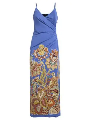 Etro Gathered Jersey Midi Dress - Multi