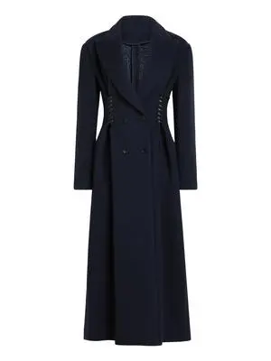 Etro Whipstitched Wool-cashmere Coat - Navy