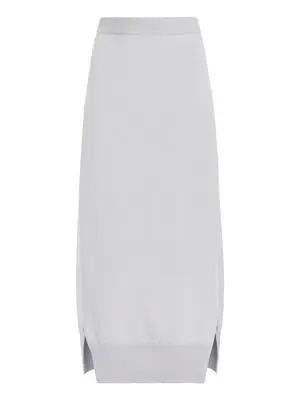 BARRIE Cashmere Knit Skirt Grey