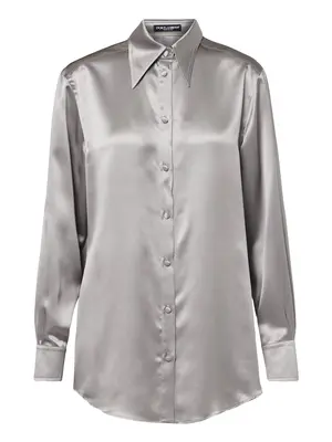 Dolce & Gabbana Silk Shirt - Grey