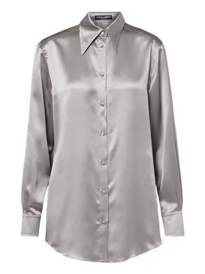 Dolce & Gabbana Dolce&Gabbana Silk Shirt Grey