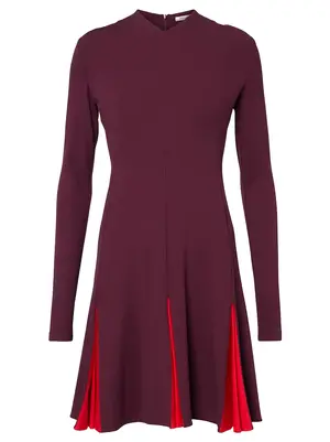 FERRAGAMO Jersey Minidress - Burgundy