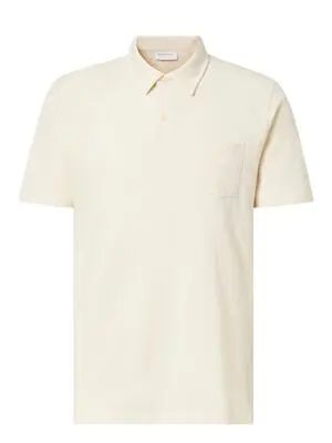 Sunspel Riviera Cotton Polo Shirt - White