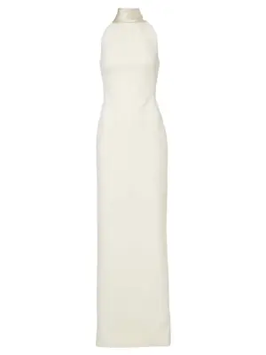 Safiyaa Holliana Crêpe Gown - White
