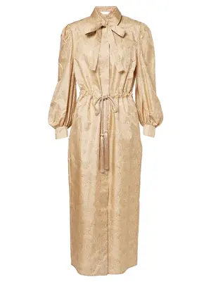 Max Mara Ape Belted Maxi Dress - Beige