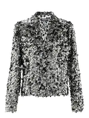 Dolce & Gabbana Sequined Blazer - Silver