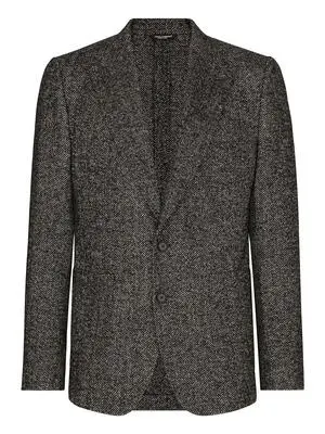 Dolce & Gabbana Single-breasted Wool Portofino-fit Jacket - Multicolor