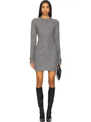 LOVERS AND FRIENDS Evie Crewneck Dress - Charcoal Heather