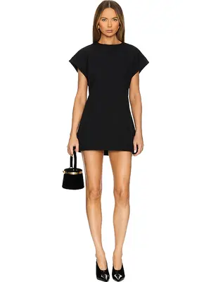 SEROYA Anna Mini Dress - Black