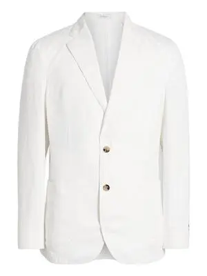 Boglioli Cotton And Linenblend Blazer - White