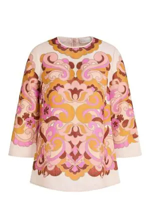 Zimmermann Printed Linen Blouse - Saffron