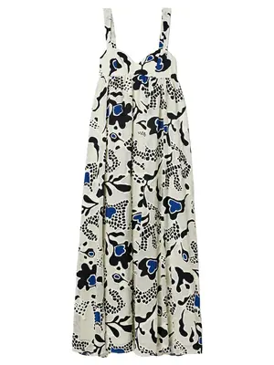 Ulla Johnson Leilani Appliquéd Printed Maxi Dress - Off-white