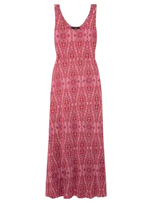 Etro Printed Knitted Maxi Dress - Pink