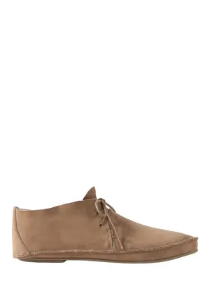THE ROW Tyler Shearling-lined Suede Ankle Boots - Brown