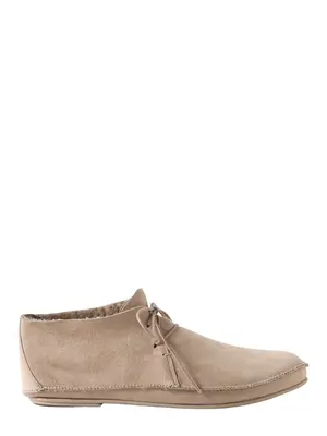 THE ROW Tyler Shearling-lined Suede Ankle Boots - Neutrals