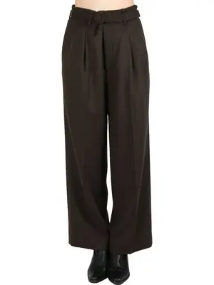Auralee Belted Trousers - Brown