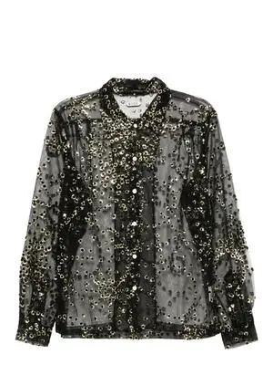 BODE Sheer Fete Shirt - Black
