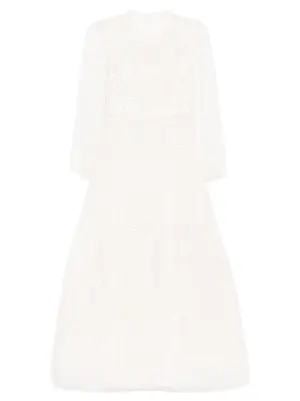 NEEDLE & THREAD Scatter Dot Gown - White