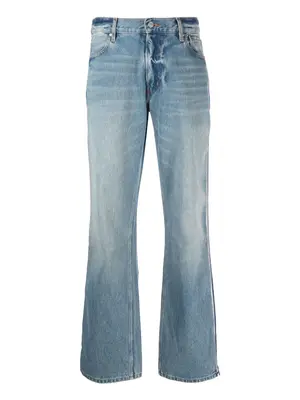 Gauchere Wide-leg Zipped Jeans - Blue