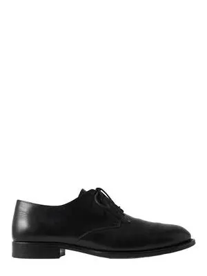 THE ROW Novus Leather Derby Shoes - Black