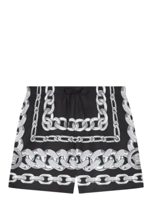 Versace Medusa Chains Swim Shorts - Black