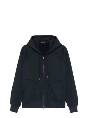TOM FORD Zip-up Hoodie - Blue
