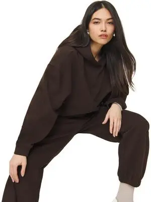 REFORMATION Tessa Relaxed-Fit Hoodie Mole