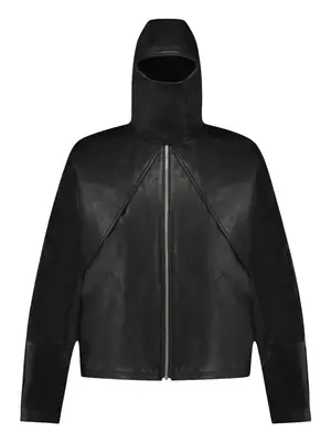 FLANEUR FLÂNEUR Leather Balaclava Jacket