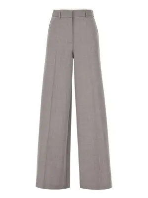 BALLANTYNE Tailored Palazzo Trousers - Grey