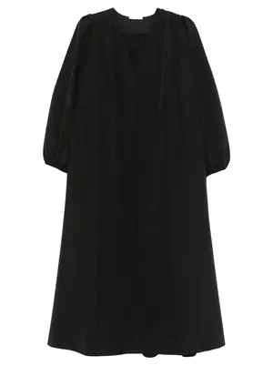 THE ROW Beauvoir Midi Dress - Black