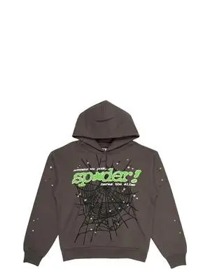 SP5DER Sp5der Punk V2 Hoodie Slate Grey
