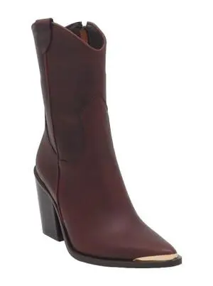 STIVALI NEW YORK Western Cowboy Boots - Mahogany