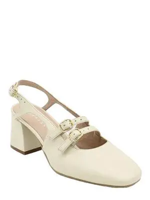 STIVALI NEW YORK Marie Mary Jane Heel - Ivory