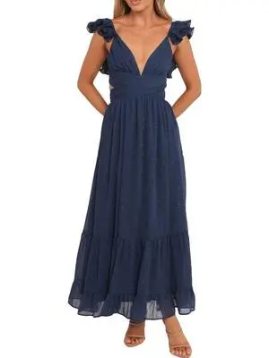 PETAL & PUP Harmony Floral Maxi Dress - Navy