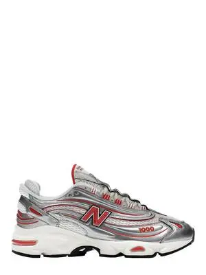 NEW BALANCE 1000 Thisisneverthatin Sneakers - Metallic Silver/red