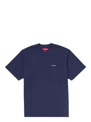 Supreme Short Sleeve Pocket Tee Shirt (fw24) Navy Blue