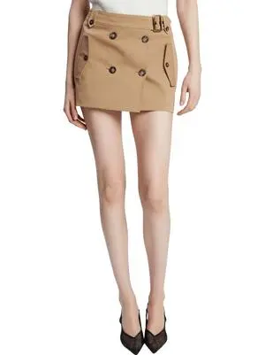 Bardot Jadey Mid-rise Mini Skirt - Camel