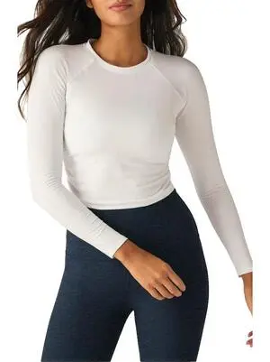 Beyond Yoga Featherweight Long Sleeve Top - Cloud White