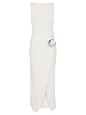 Staud Talia Wrap Dress - White